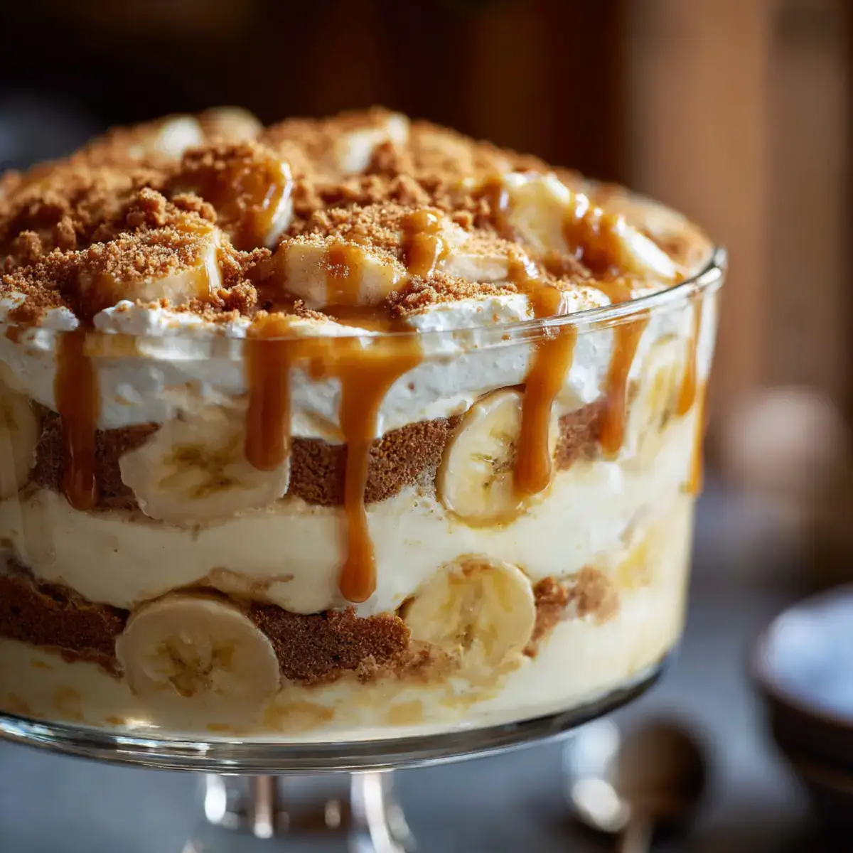 Biscoff Banana Pudding with Caramel