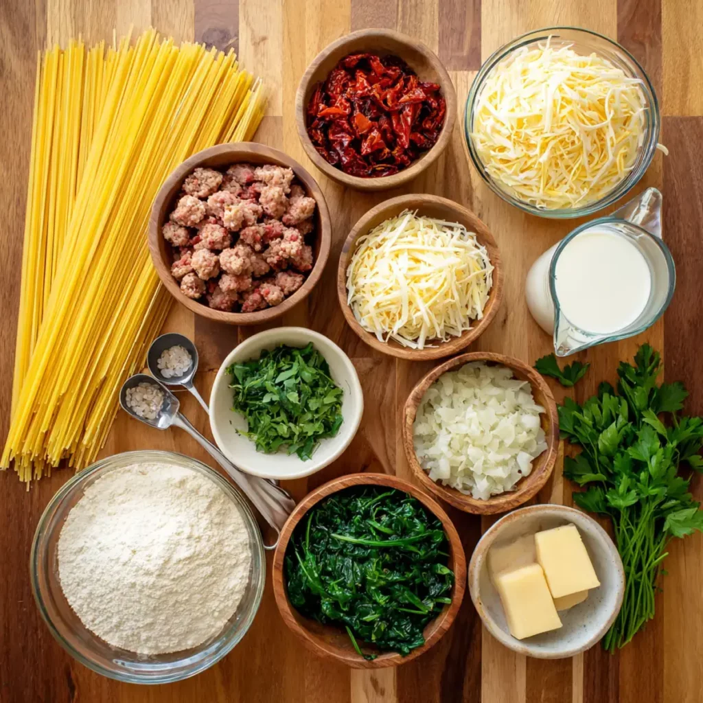 Tuscan Baked Spaghetti